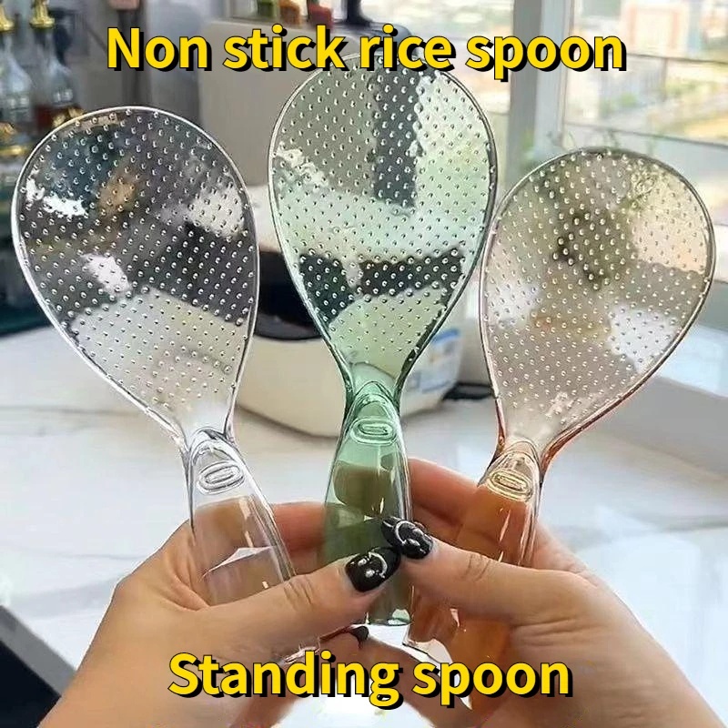 Household Translucent Rice Spoon /Cute Can Stand Upright New Little ...