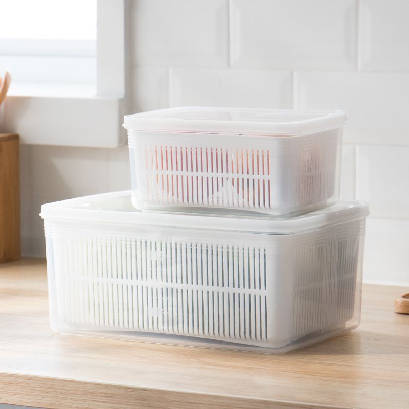 Household Refrigerator Crisper Plastic Food Grade Frozen Storage Box ...