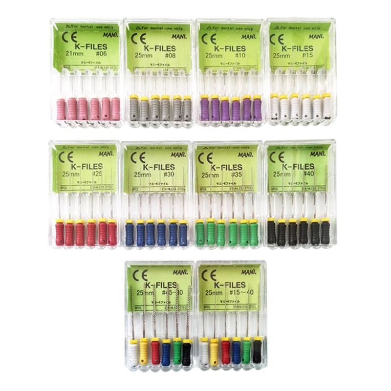 6 Pcs Pack / K-files Endodontic Stainless Steel Dental Endodontics For ...