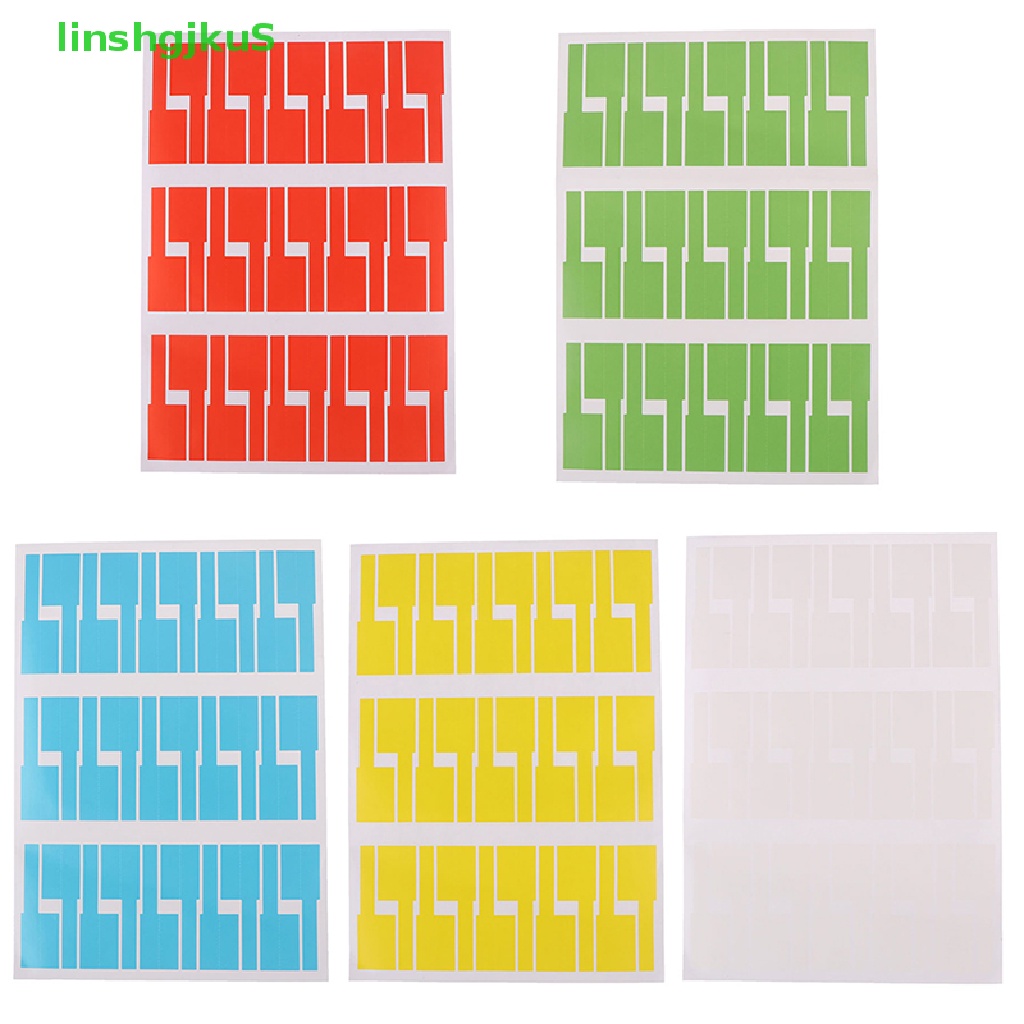 [linshgjkuS] 30pcs/sheet Self-adhesive Cable Sticker Waterproof ...