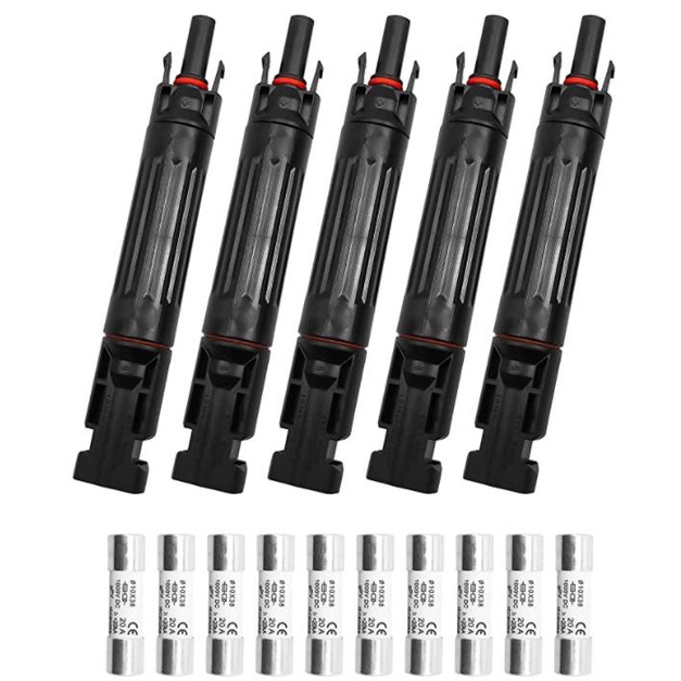 10x38mm Waterproof Ip67 10A 15A 20A 30A 1000V DC PV Solar Inline Fuse ...