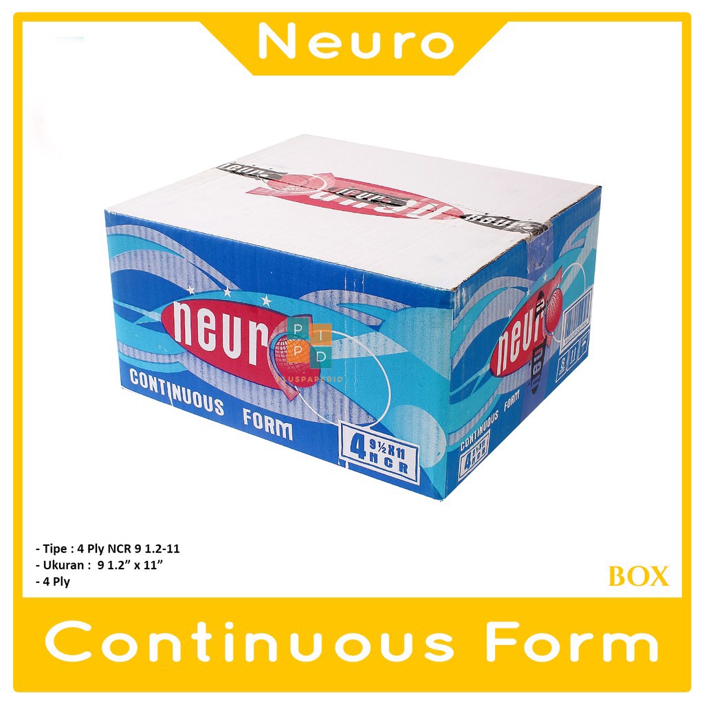 Neuro - Continuous Form 4ply 91/2 x 11 (K4) Ncr - Box | Shopee Singapore