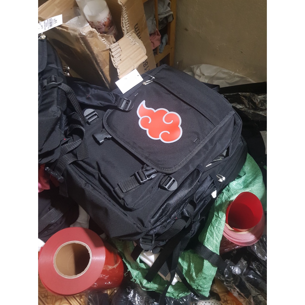 bag Naruto, Uchiha, akatsuki, Uzumaki clan backpack with 3 layers and 4 ...
