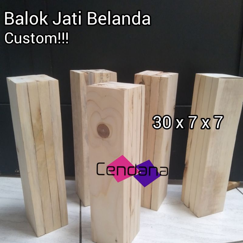 Custom Dutch Teak Blocks 30CM x 7CM x 7CM | Shopee Singapore