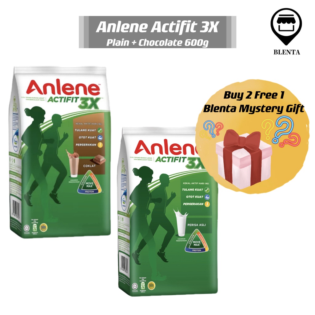 Anlene Actifit 3x Low Fat High Calcium Adult Milk Powder Chocolate ...