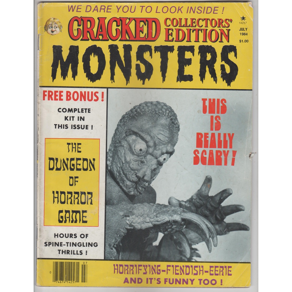 Cracked: Collectors Edition 59 (1984) Frankenstein, Bigfoot, Godzilla ...