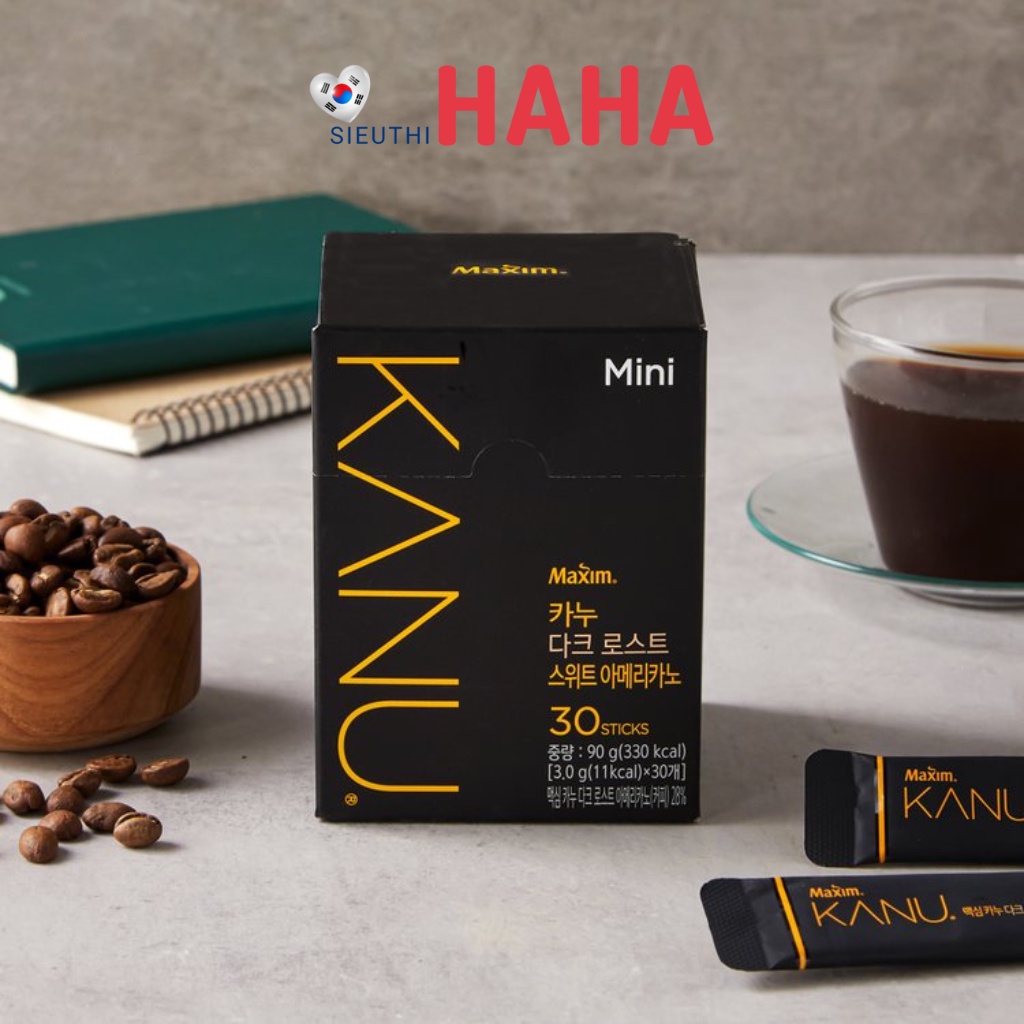 Kanu Sweet Americano Dark Roast Korean instant coffee 54g (10 packs) | Shopee Singapore