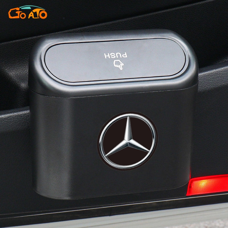 GTIOATO Car Trash Bin Car Trash Can With Cover Car Garbage Bin Car ...