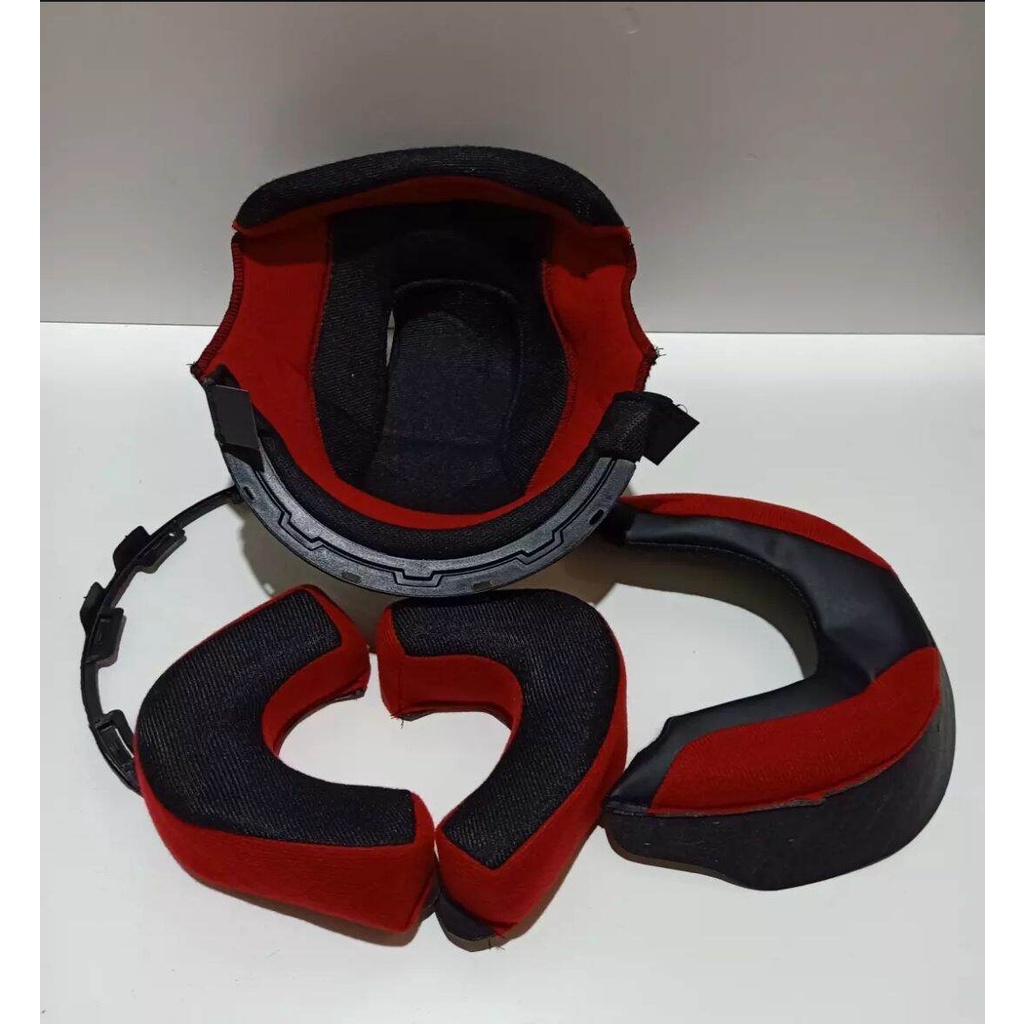 Kyt DJ maru helmet foam full set cheek foam + top foam/net + neck foam ...