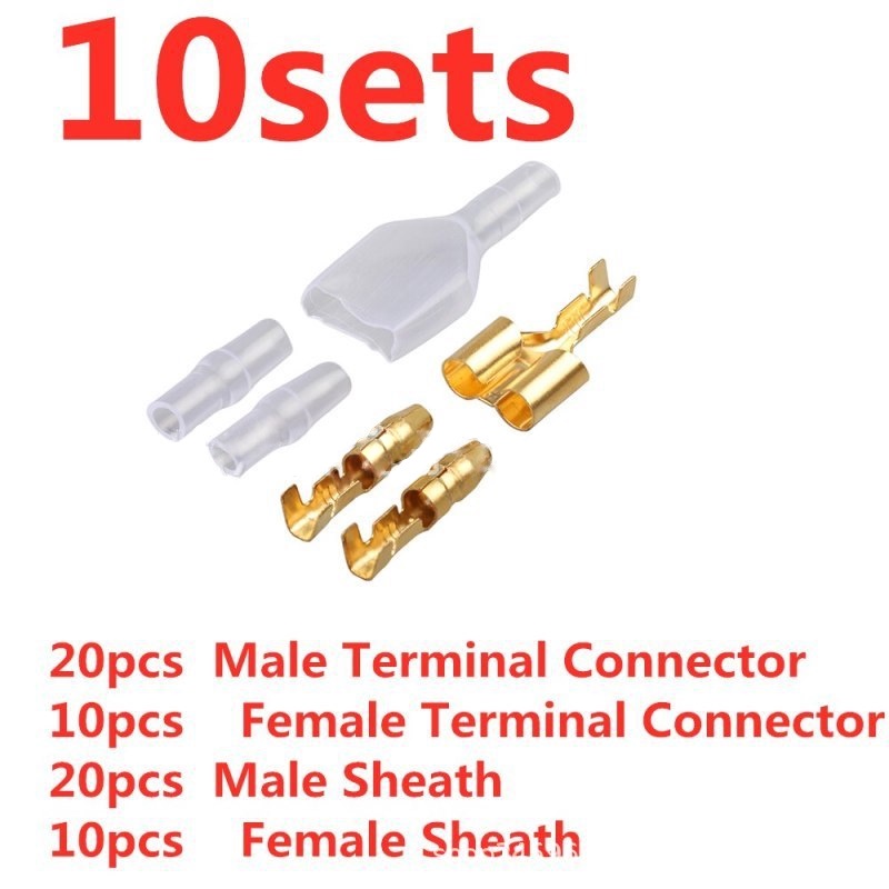 4.0 Bullet Terminal Car Wire Connector Diameter 4mm Male Female 1: 2 ...