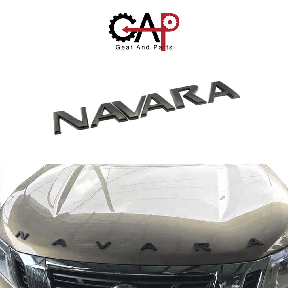 NAVARA Car Front Rear 3D Hood Wording Logo Emblem Alphabet Letter 3M ...
