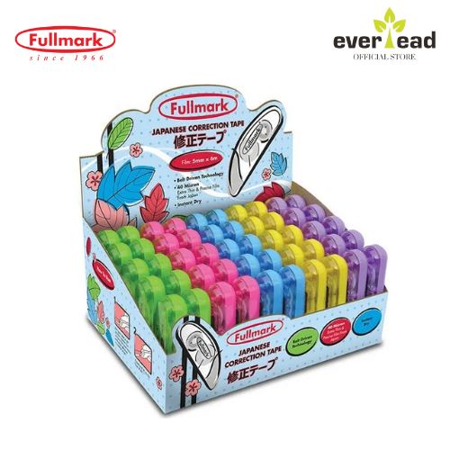 Fullmark Correction Tape , Box - 50 pcs / 5mm X 6m each (Model B ...