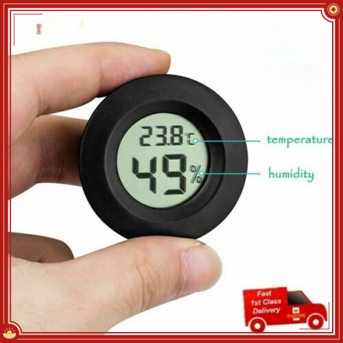 Digital Celsius Temperature Humidity Meter Sensor Thermometer Gauge LCD ...