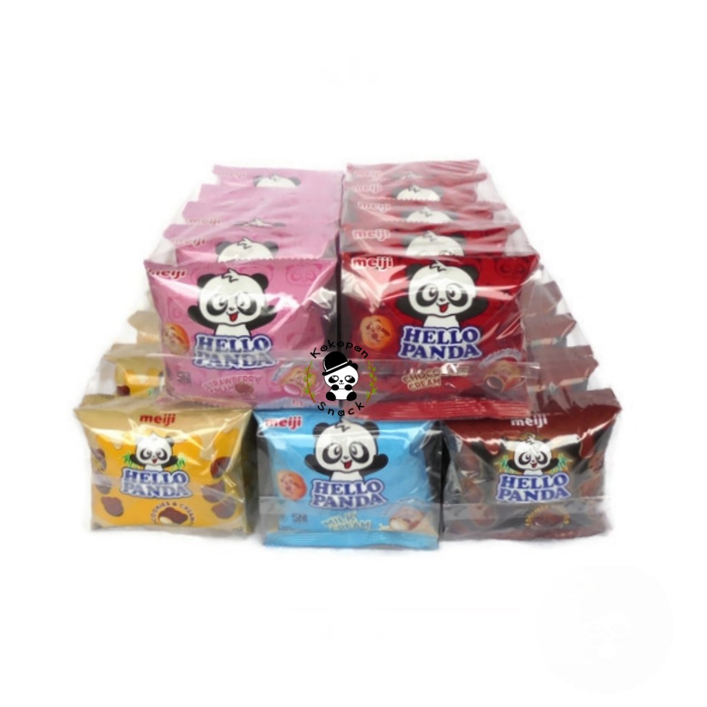 Hello panda Biscuits, 8g x10, Strawberry Cream / Double Choco / Chocolate Cream | Shopee Singapore