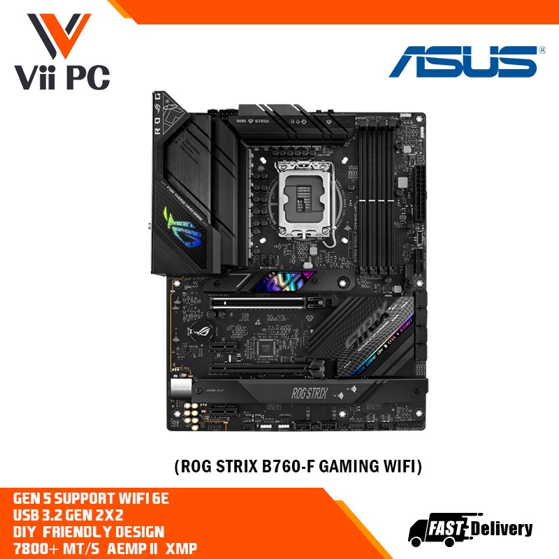 ASUS ROG STRIX B760-F GAMING WIFI B760 B760 F Intel B760 Chipset Wi-Fi ...