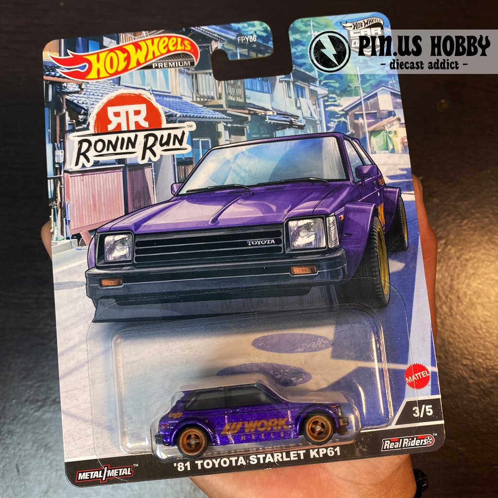 Hot WHEELS TOYOTA STARLET RONIN RUN SERIES ORIGINAL HOTWHEELS by MATTEL ...