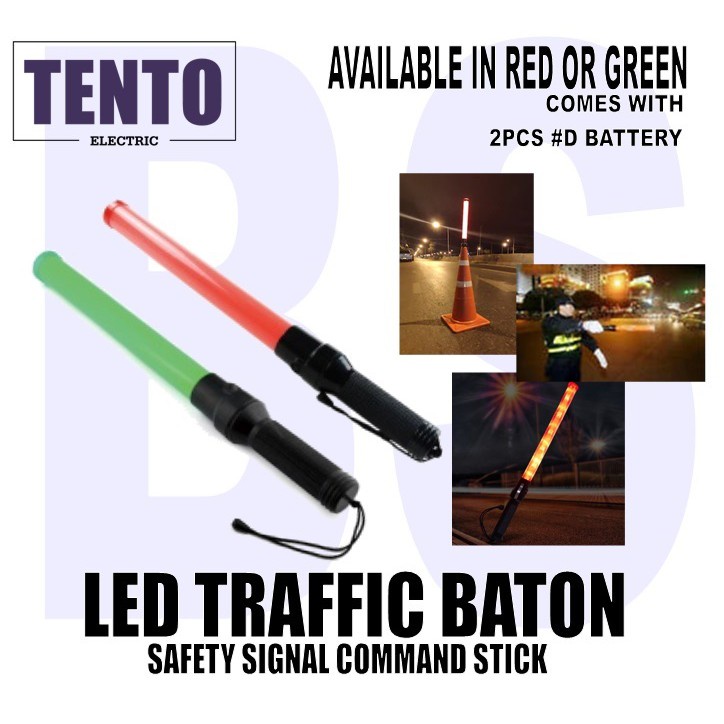 Traffic baton LED Glow Sticks Traffic Safety Baton Hand-held Glow Stick ...