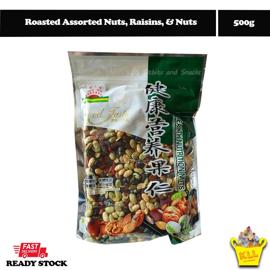 Roasted Assorted Nuts, Raisins, & Nuts - 500g | Shopee Singapore