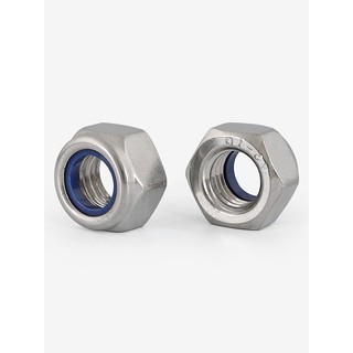 M3 M4 M5 M6 M8 M10 M12 316 Stainless Steel Hex Lock Nut Self-locking ...