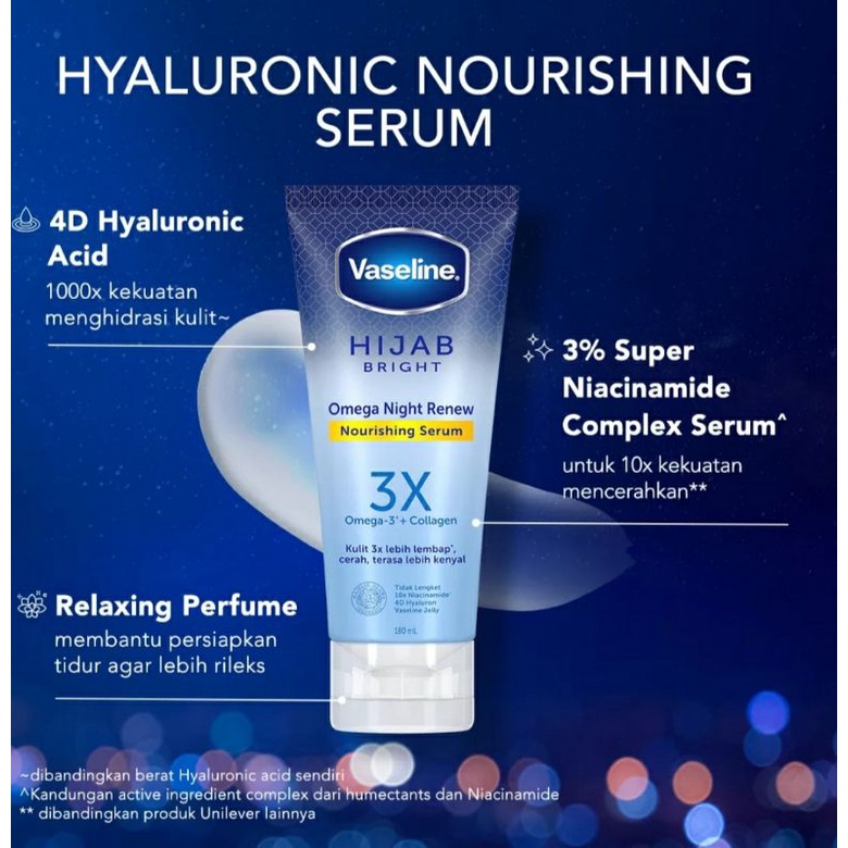 Vaseline Hijab Bright Nourishing Body Serum 180ml | Shopee Singapore