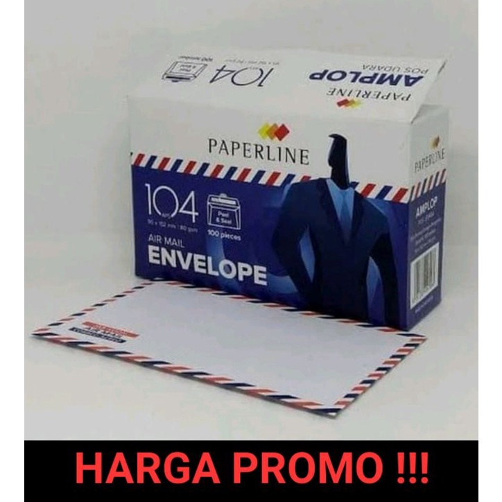Paperline Airmail Envelope No.104 (per Box) | Shopee Singapore