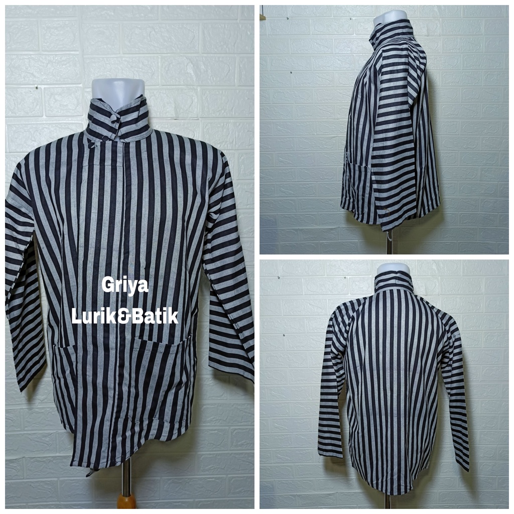 Fine LURIK CLOTHES PREMIS MATERIAL GRAY/SURJAN JAVA LURIK ALUSAN KHAS ...