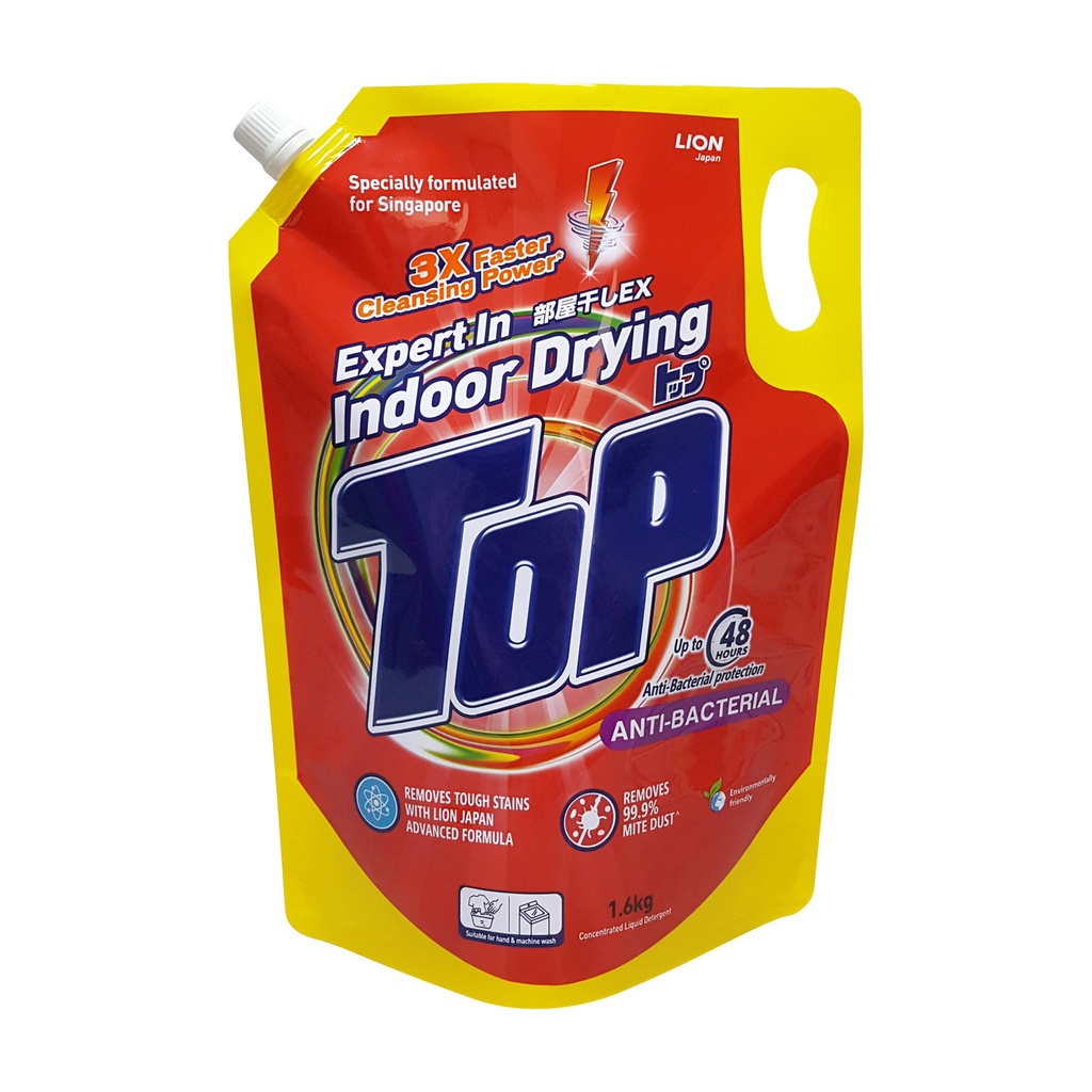 TOP Liquid Detergent Antibacterial 1.6kg | Shopee Singapore