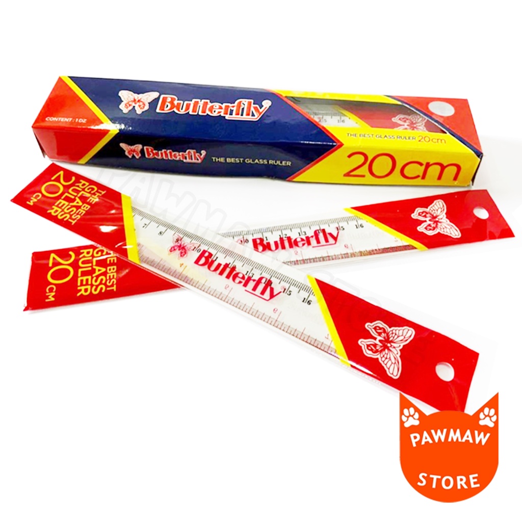 Butterfly Ruler 20 CM ( PCS ) | Shopee Singapore