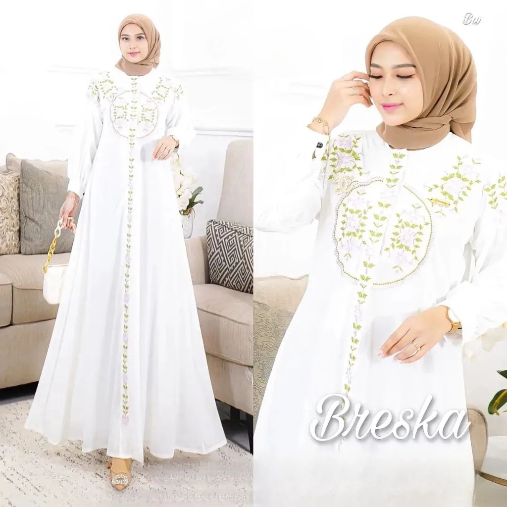 PUTIH HITAM Bresca DRESS BC | M L XL | Get Women's Robes (Not Including ...