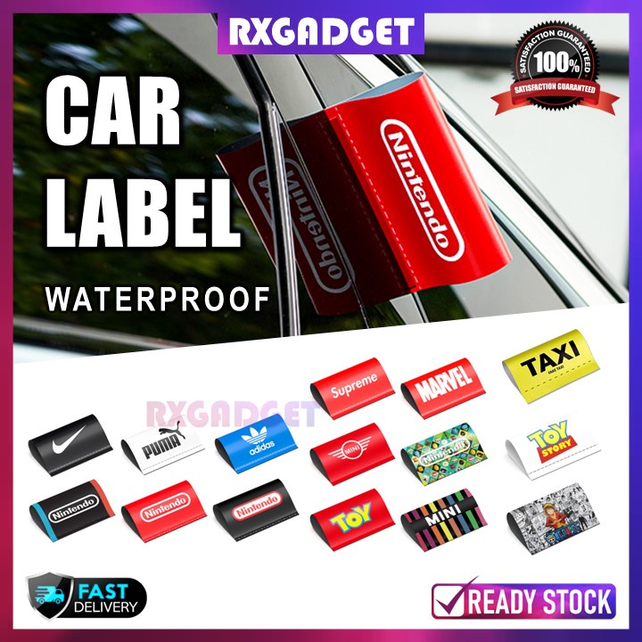 Car Door Decoration Stickers Mini Trunk Lego Washing Label Car Tail ...