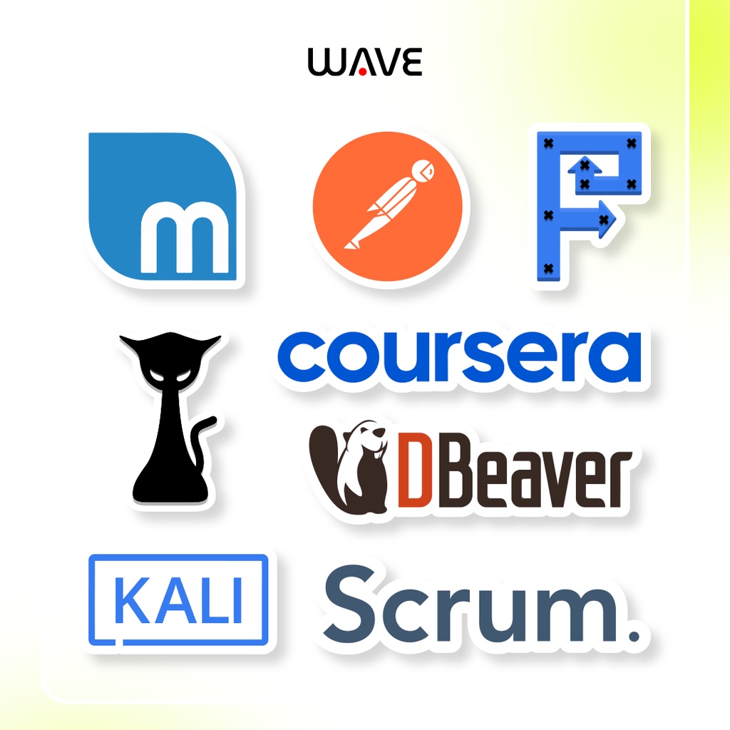 IT Programming Premium Waterproof Vinyl Cutting Sticker - Kali Linux / Backbox Linux Mint ...