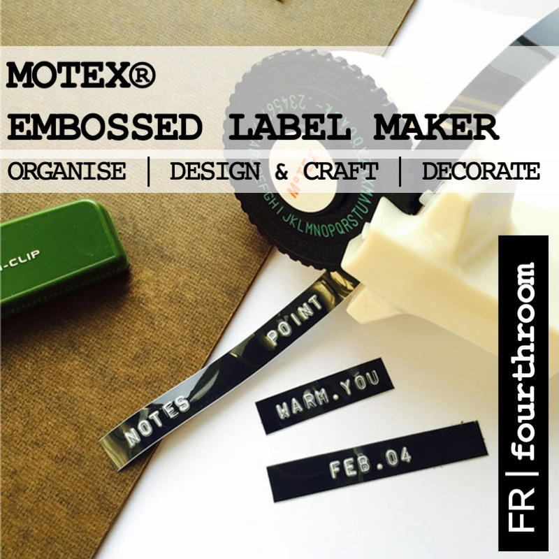 FR MOTEX Embossed Label Maker / Sticker Tape | Shopee Singapore
