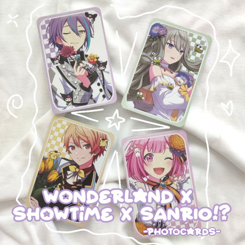 Wonderland x showtime photocards SANRIO ver. (rui, nee, you, you ...