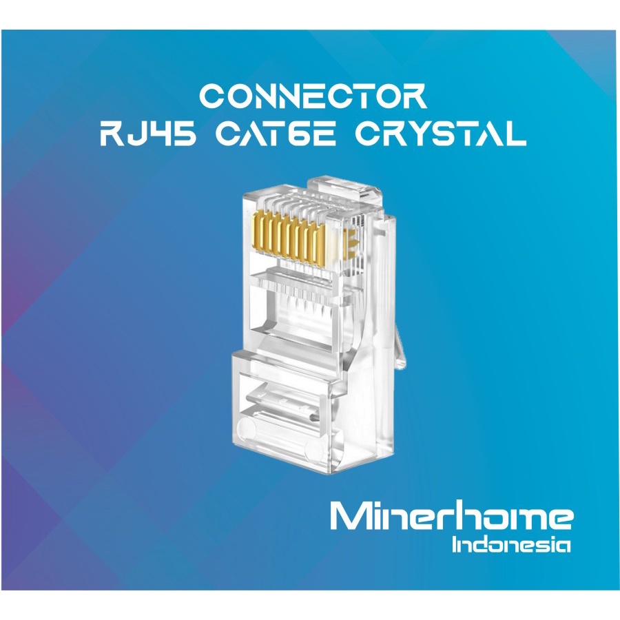 Lan Connector RJ45 Cat6e Modular Plug Ethernet 100. Contents | Shopee ...