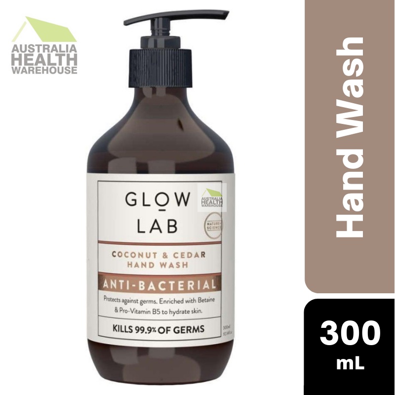 Glow Lab Coconut & Cedar Hand Wash Antibacterial 300mL April 2024 | Shopee Singapore