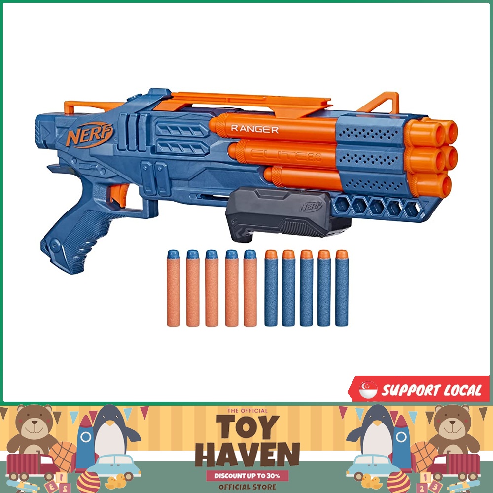 [sgstock] Nerf Elite 2.0 Ranger PD-5 Blaster, 5-Barrel Blasting, 10 ...