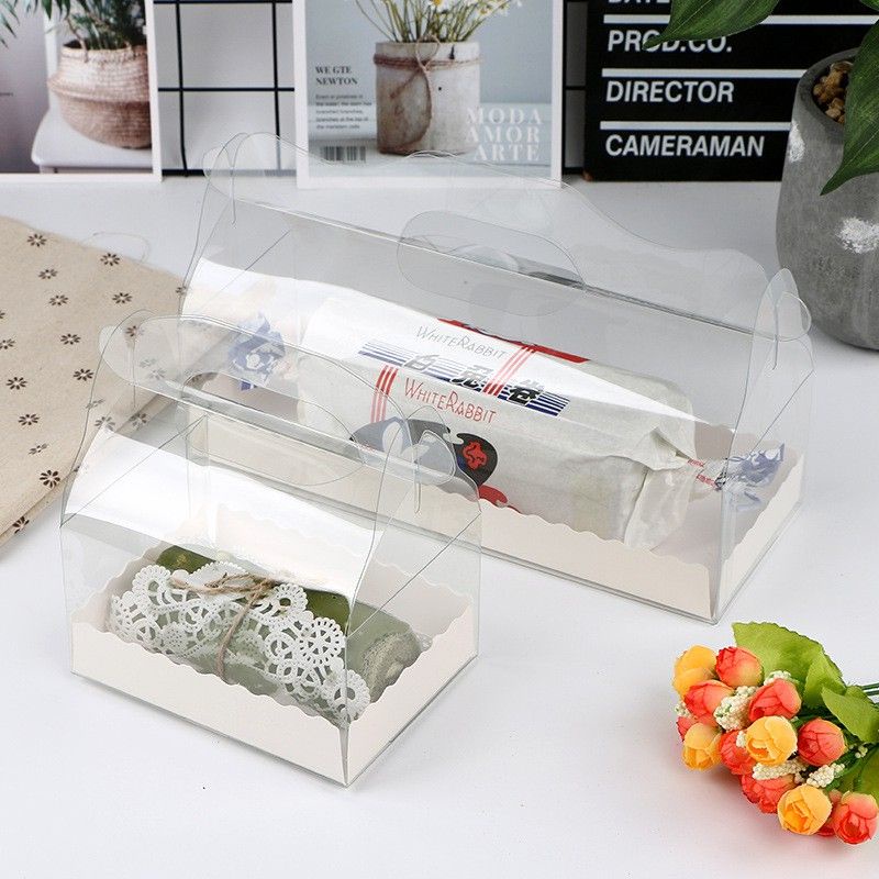 Transparent Gable Mica Box / Transparent Mica Box / Cake Mica Box ...