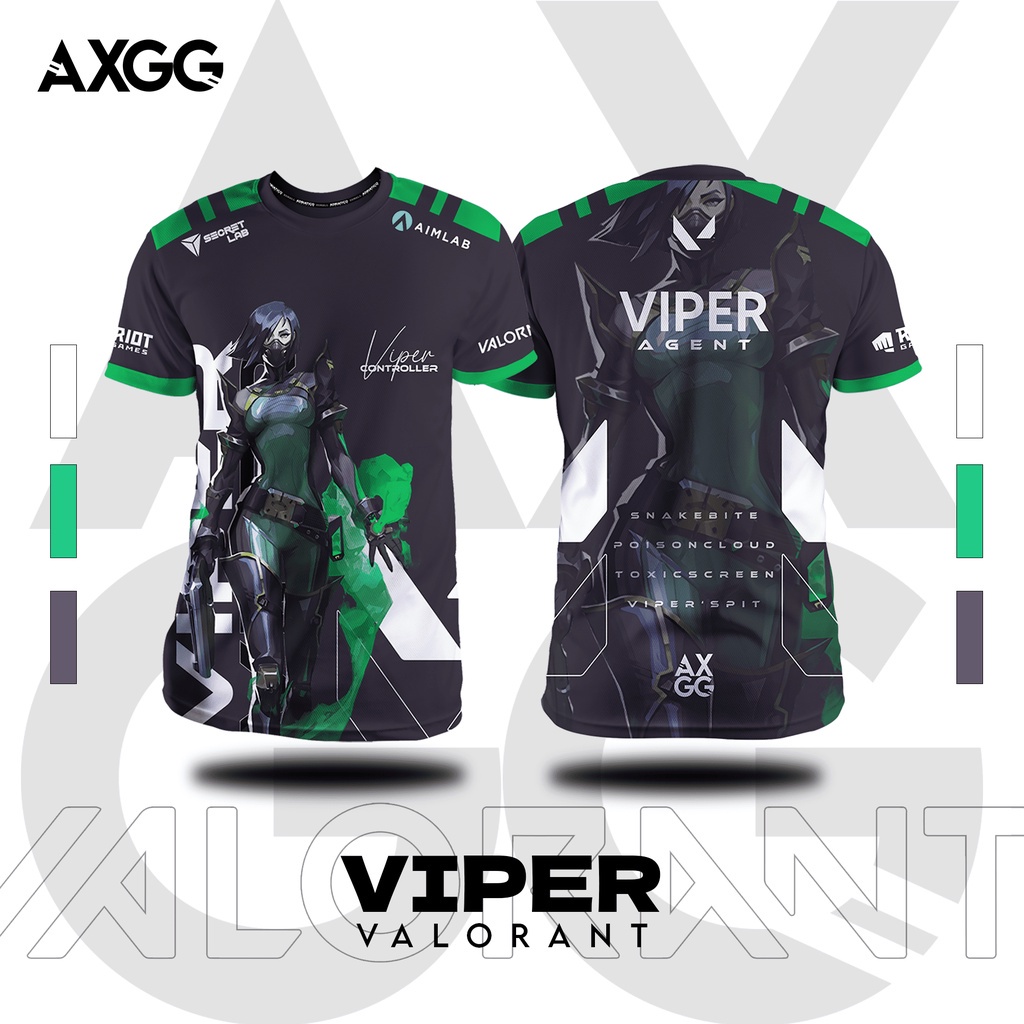 AXGG "Valorant - Viper" Gaming T-Shirt | Shopee Singapore