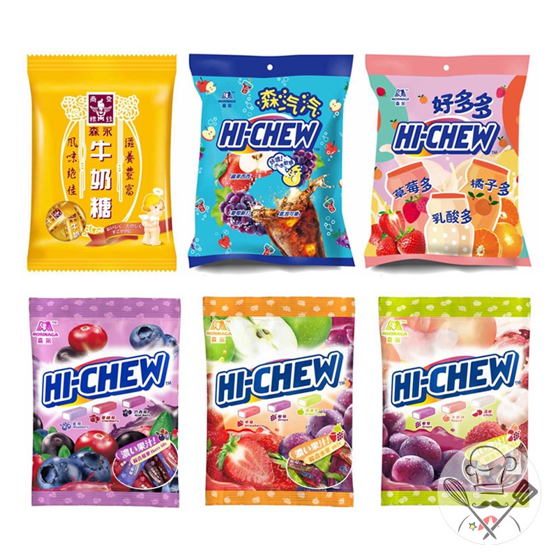 Morinaga Milk Candy/Hello Chuchu Gummy 90g Soda Mixed Fruit Marshmallow ...