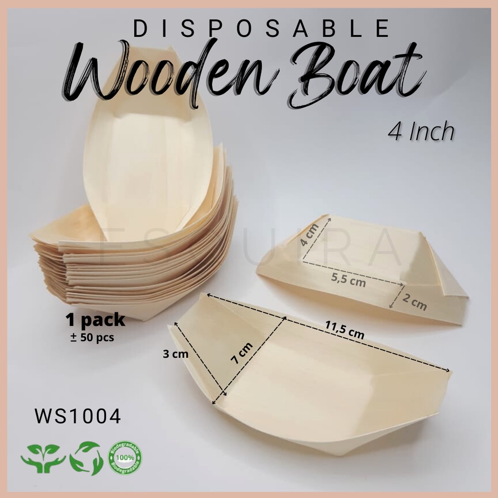 Wooden Food Boat/Japanese Food Boat/Takoyaki Plate 4inch/Takoyaki Plate ...
