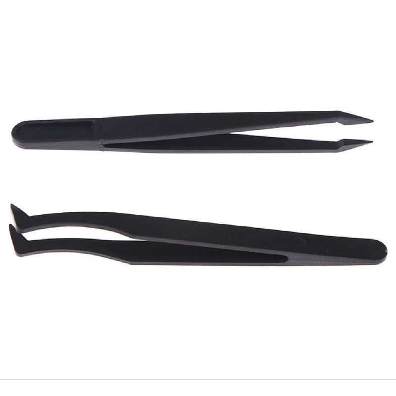 1 Pcs Curved Straight Tip Forceps Diamond Painting Tweezers Plastic ...