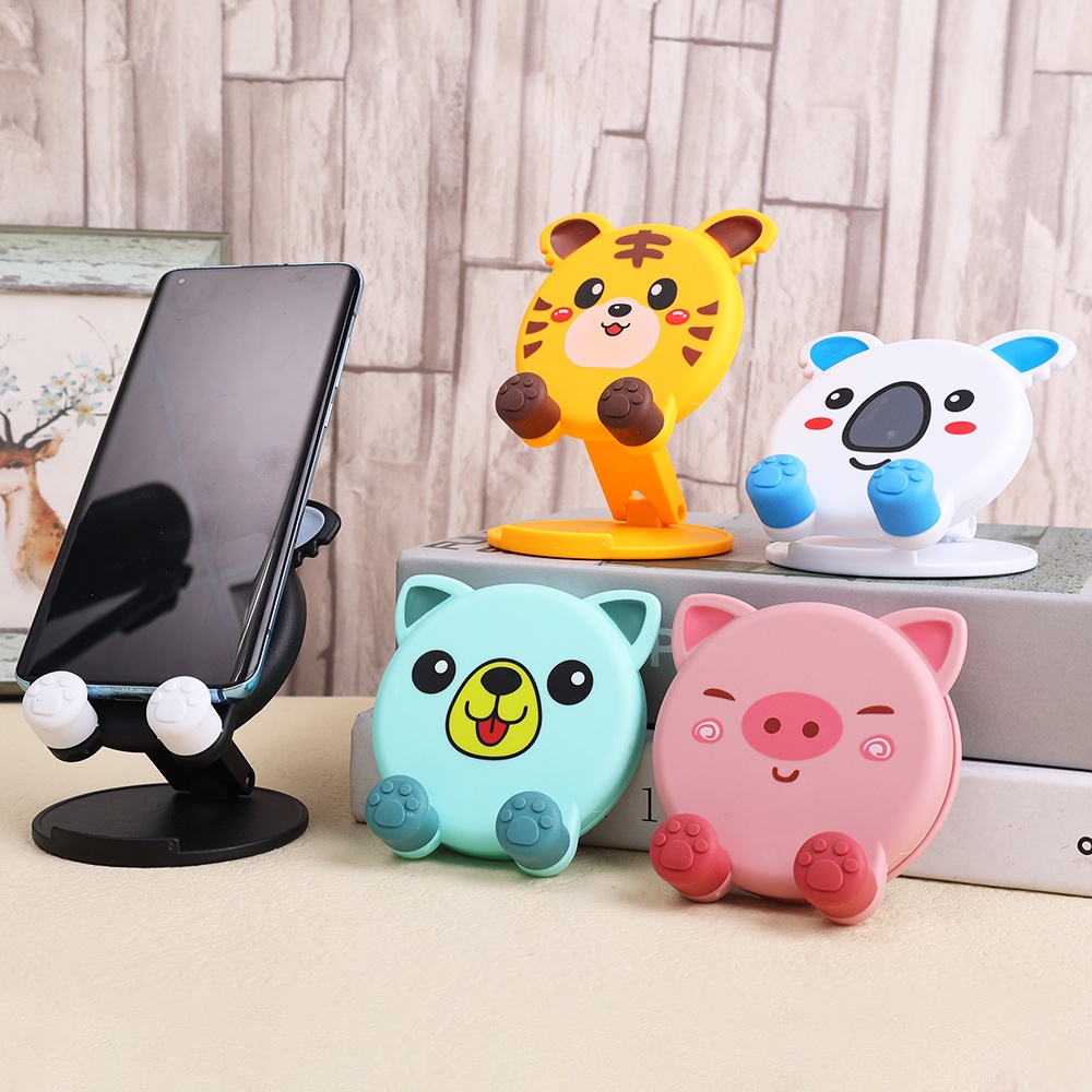 Universal Cartoon Desktop Phone Holder Stand/ Portable Foldable Tablet ...