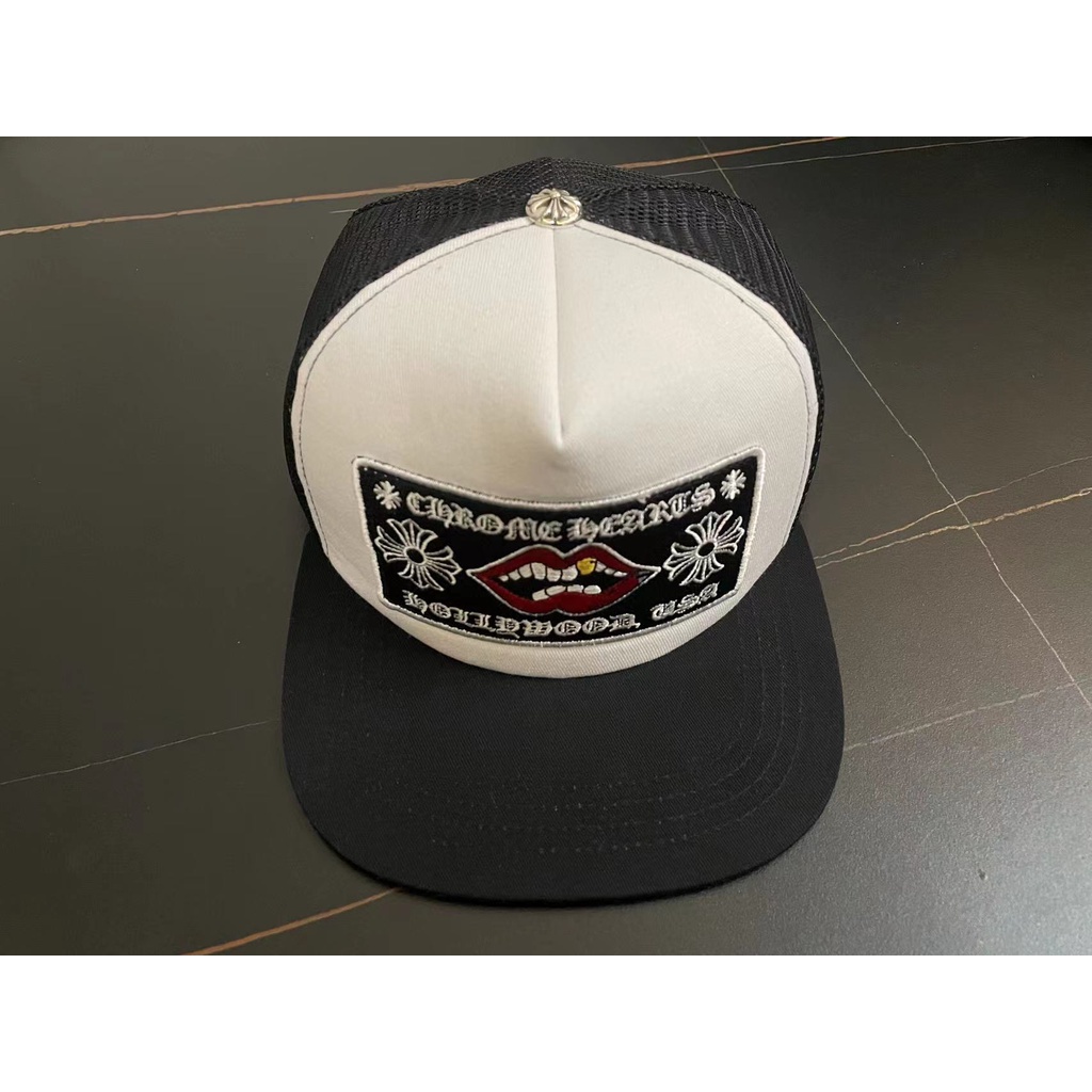 Chrome Hearts cap Red lip logo embroidery design cap baseball cap ...