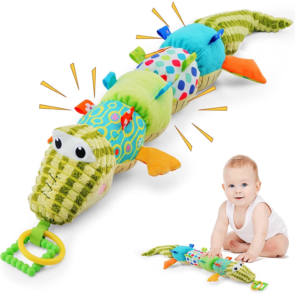 Baby Toys Musical Stuffed Animal Toys Tummy Time Toys with Ruler Design ...