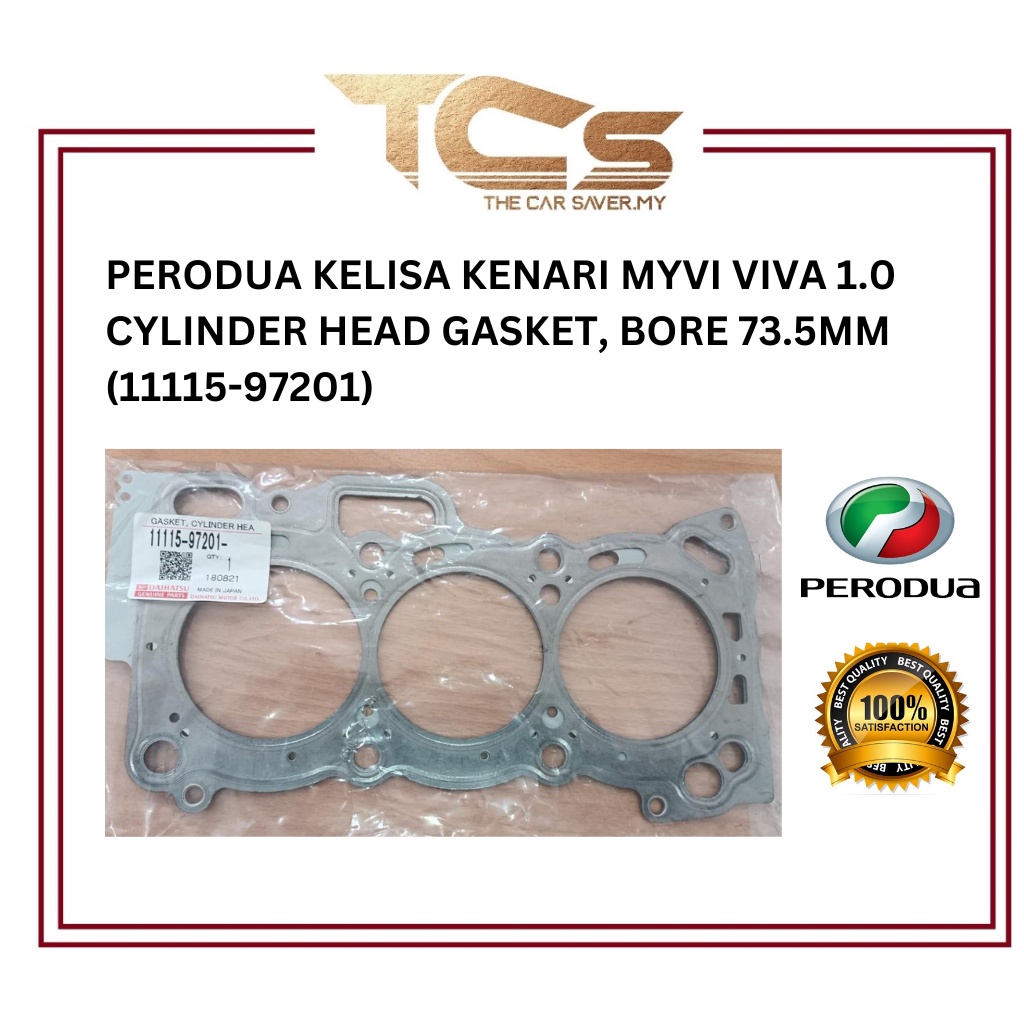Perodua KELISA KENARI MYVI VIVA 1.0 CYLINDER HEAD GASKET, BORE 73.5MM ...