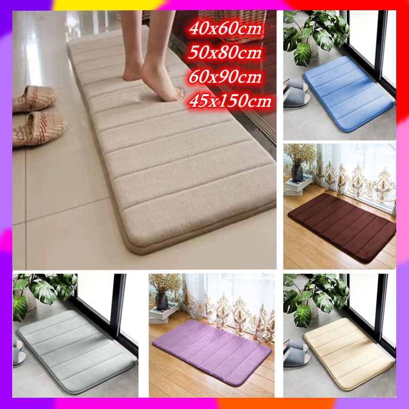 🔥Ship 24H🔥Super Absorbent Mat Thick Memory Foam Floor Mat Soft Non-slip ...