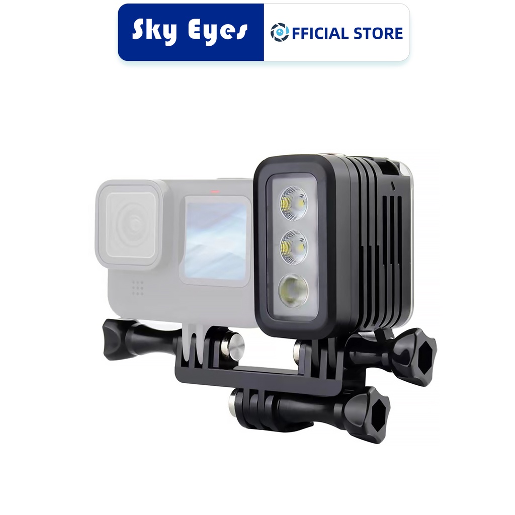 SKYEYES Underwater 45m Waterproof LED Light For GoPro 11 10 9 8 7 ...