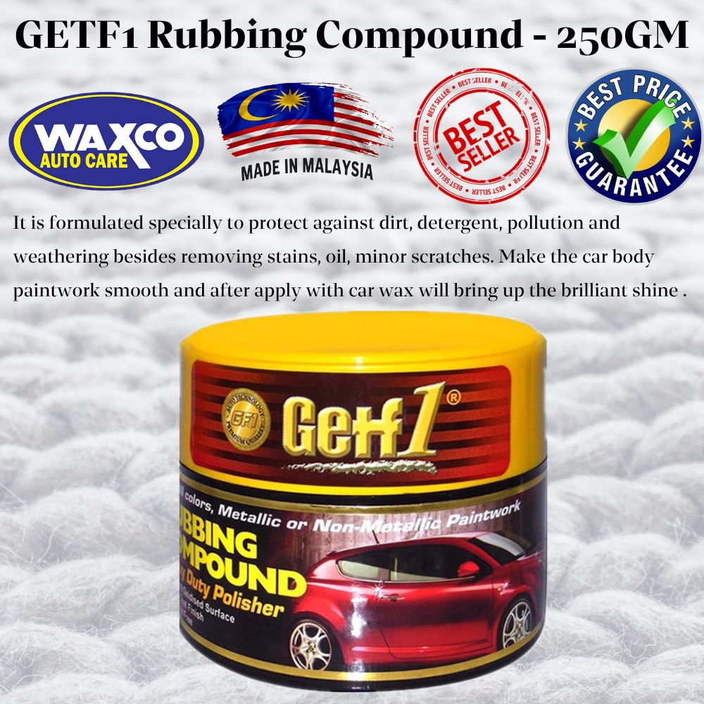 GETF1 Rubbing Compound Heavy Duty Polish- 250G | Shopee Singapore