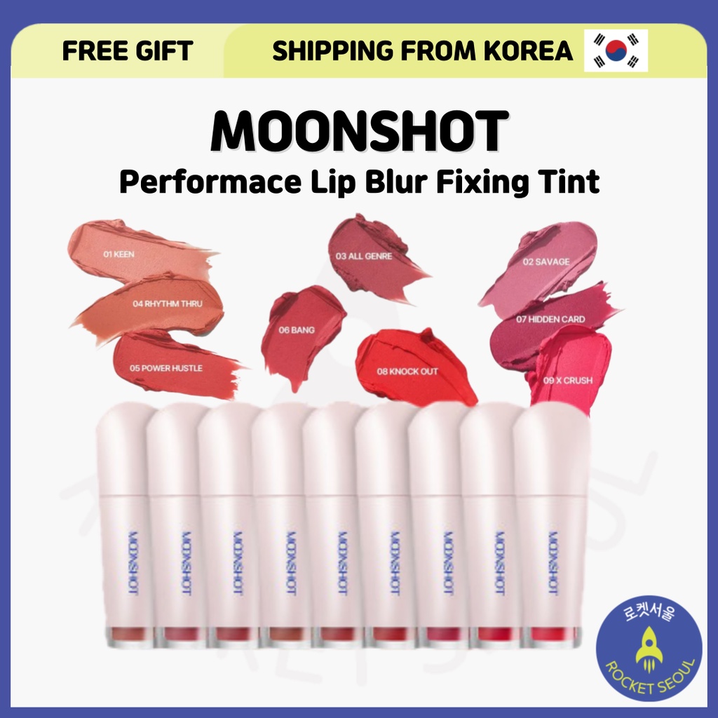 [MOONSHOT] Performance Lip Blur Fixing Tint (9 Colors) | Shopee Singapore