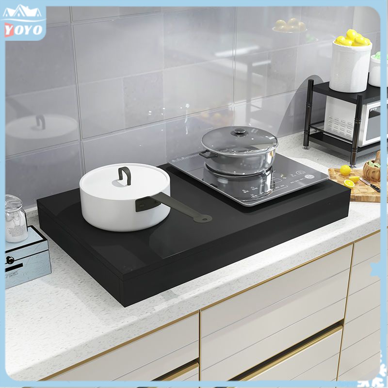 Gas stove cover induction bracket wood table gas stove shelf bracket ...